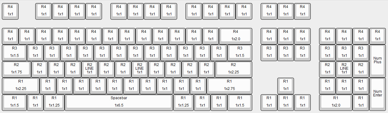 Max Keyboard Cherry MX Mechanical Keycap Layout And Size Chart